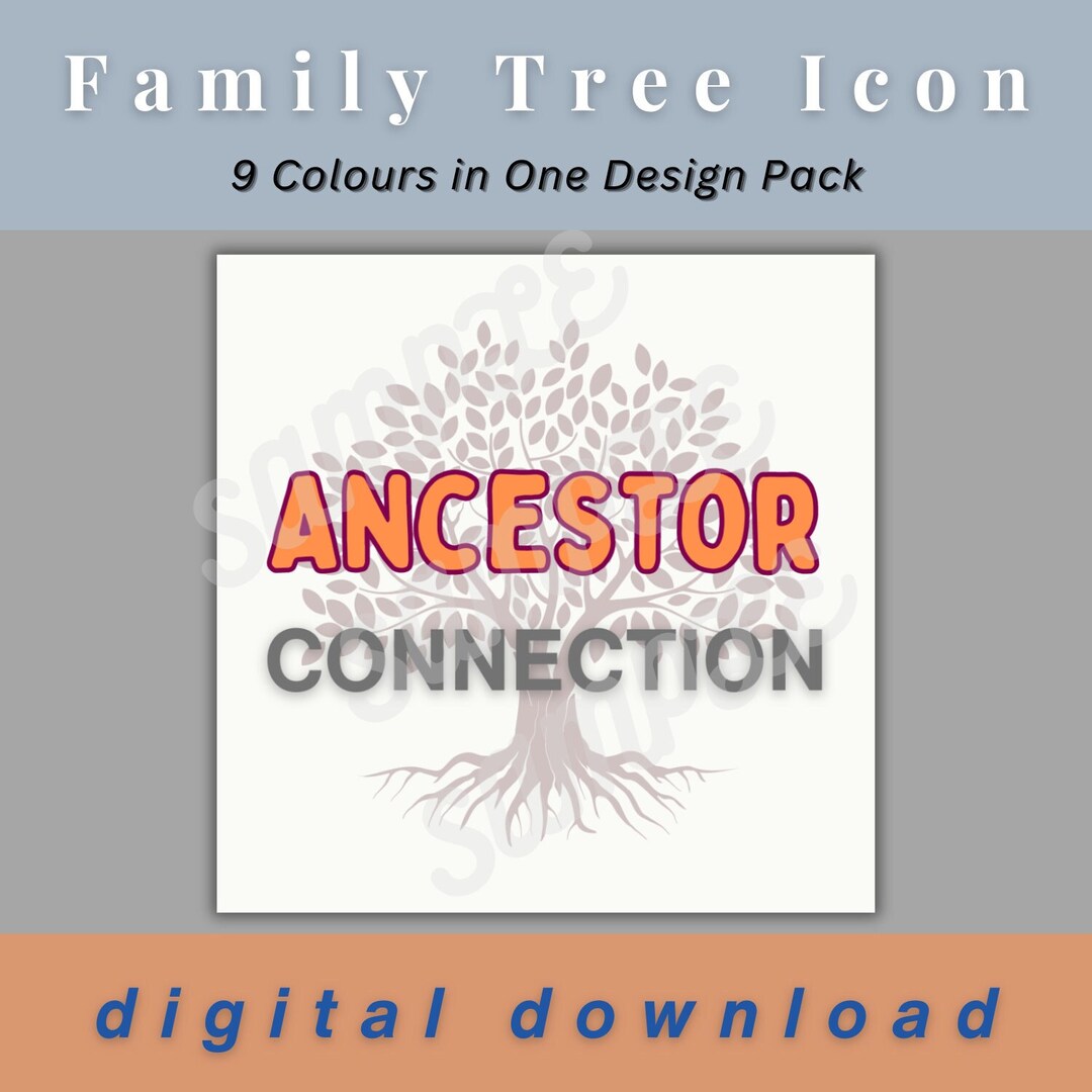 Organise Digital Family Trees With Original Ancestor Connection Icons ...