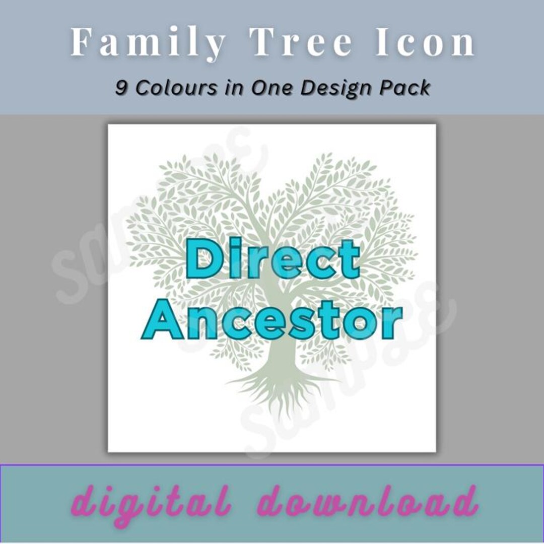 Organise Digital Family Trees With Original Direct Ancestor Icons ...