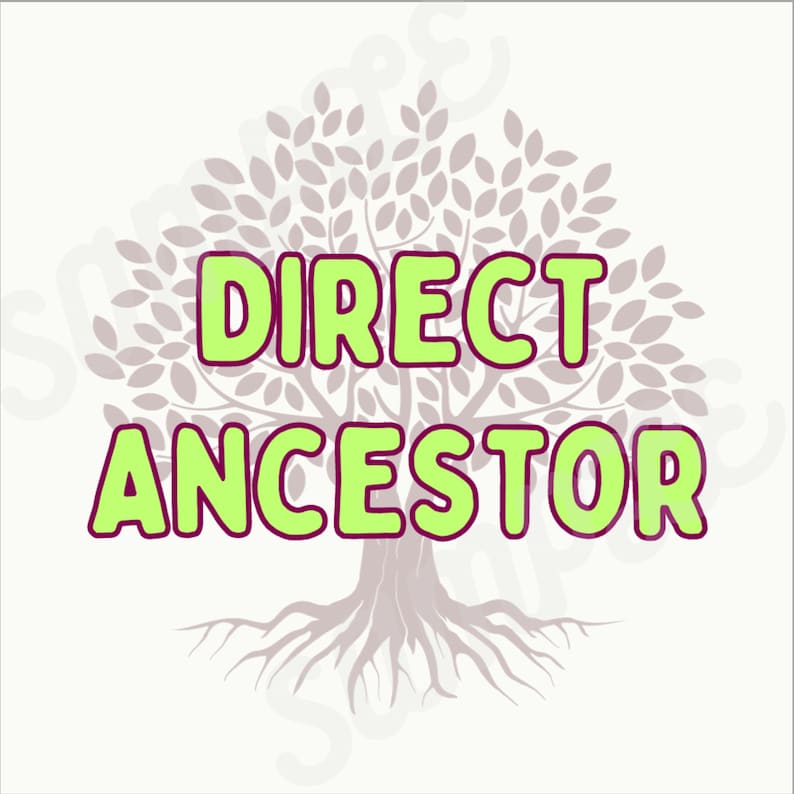 Organise Digital Family Trees With Original Direct Ancestor Icons ...