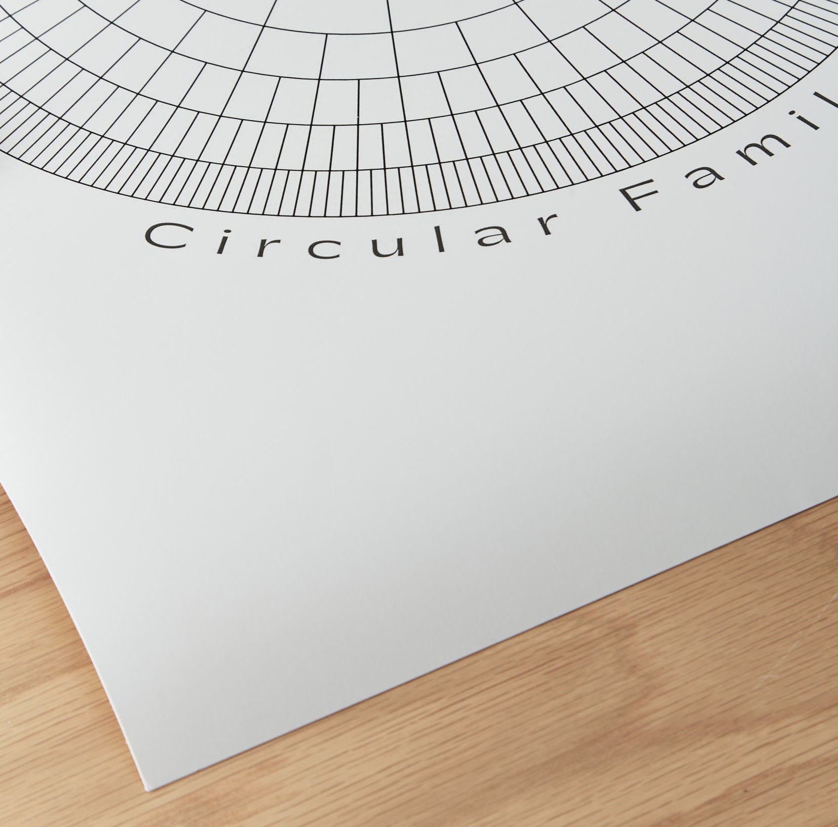 9 Generation Circular Family Tree | Add Your Data | Blank Genealogy ...