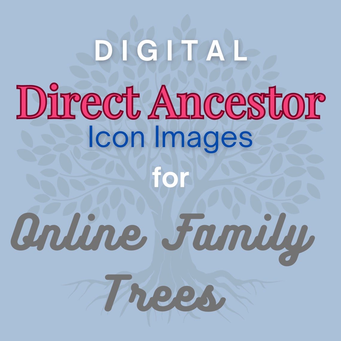 Organise Digital Family Trees With Original Direct Ancestor Icons ...
