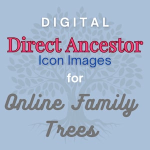 Organise Digital Family Trees With Original Direct Ancestor Icons ...