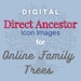 Organise Digital Family Trees With Original Direct Ancestor Icons ...