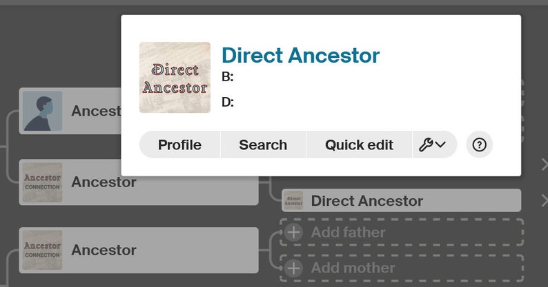 VINTAGE 2 - Original Direct Ancestor Icons | Organise Digital Family ...