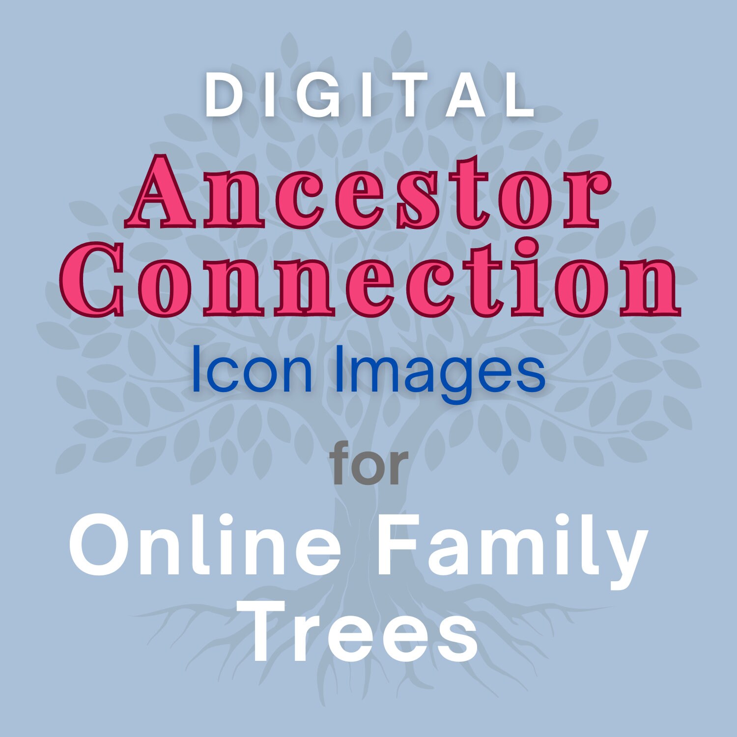 Organise Digital Family Trees With Original Ancestor Connection Icons ...