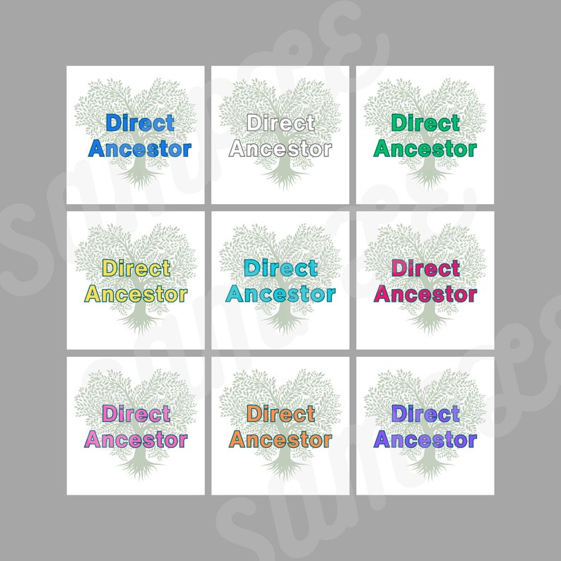Organise Digital Family Trees With Original Direct Ancestor Icons ...