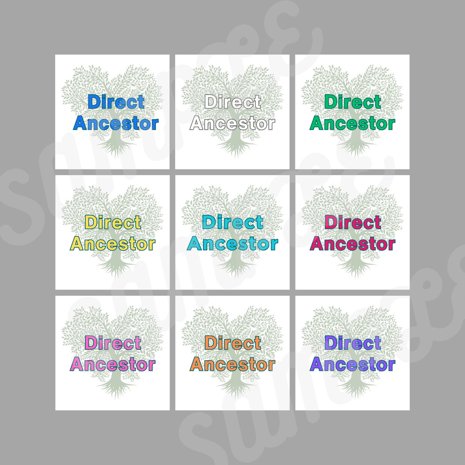 Organise Digital Family Trees With Original Direct Ancestor Icons ...