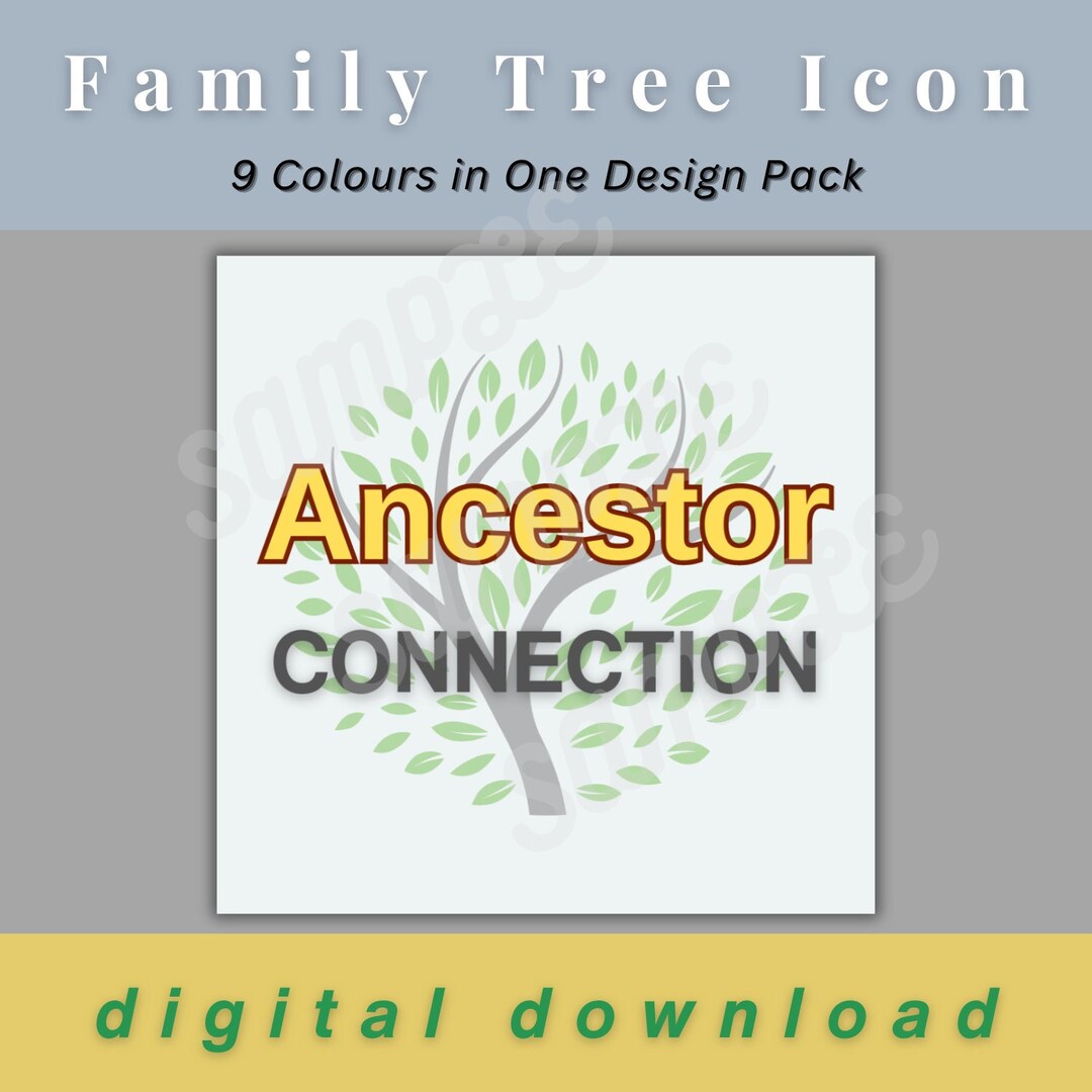 Organise Digital Family Trees With Original Ancestor Connection Icons ...
