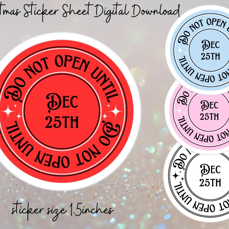 Do Not Open Until - Etsy