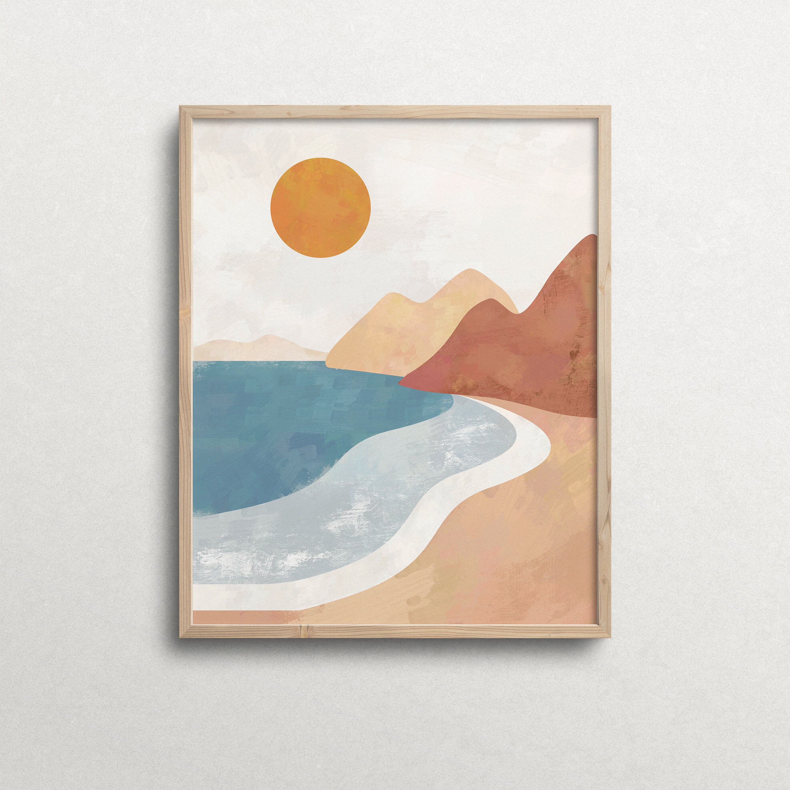 Abstract Landscape Print Digital Prints Contemporary Art - Etsy