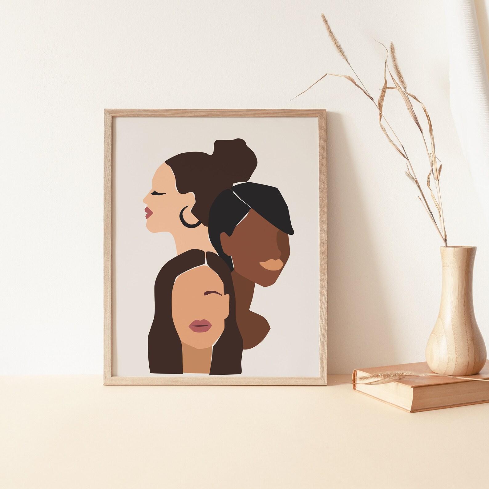 Feminist Poster Women Empowerment Wall Art Abstract Woman Etsy