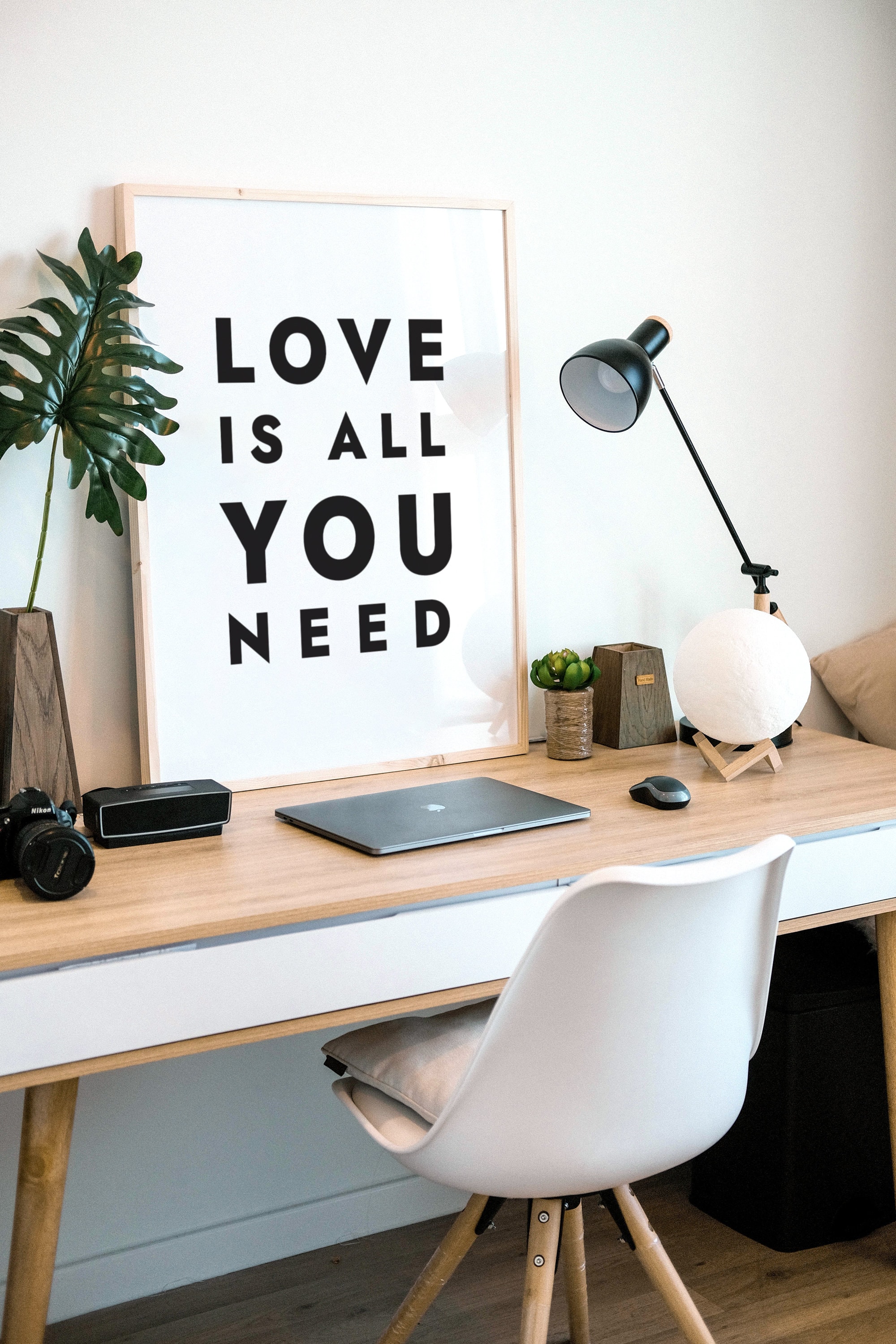 Love is All You Need Printable Wall Art motivational Quote | Etsy
