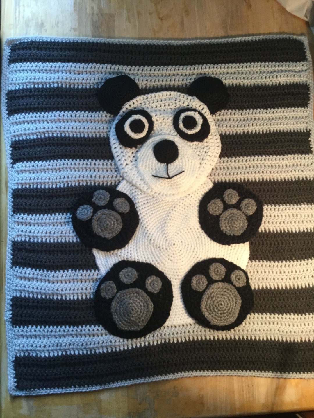 Crochet Pattern Panda Blanket - Etsy