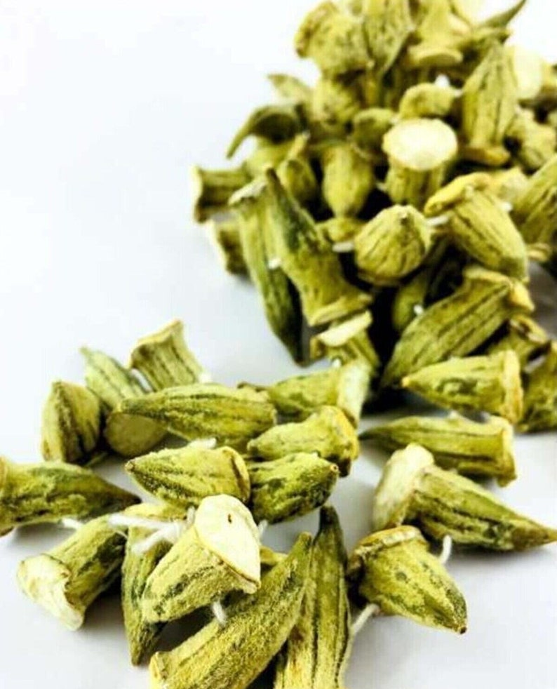 Okra Dried Gombo Organic and Natural Dried Okra Sun Dried - Etsy