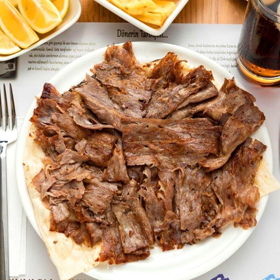 Traditional Turkish Beef Döner, Seasoned Meat, Turkish Doner, Ready-to ...