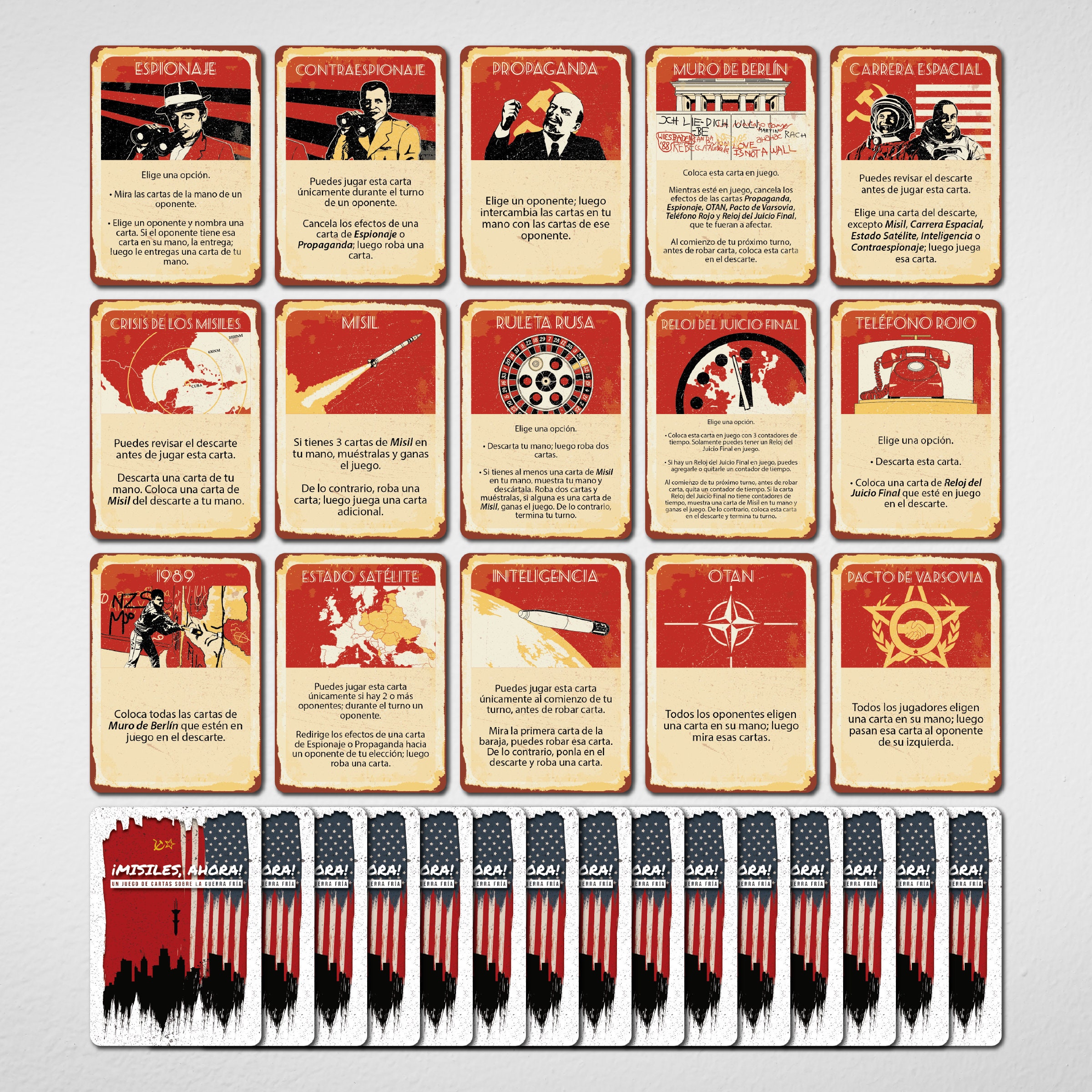 Misiles Ahora Un juego de cartas sobre la Guerra Fría - Etsy Portugal