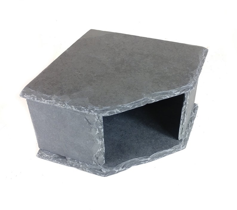 LARGE Corner SLATE Cave for Aquarium Fish Tank or Reptile Vivarium ...
