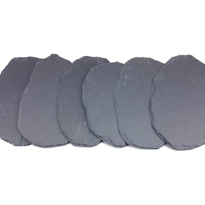 6 Natural Flat SLATE Rock Pieces for Aquarium, Vivarium, Fish Tank or ...