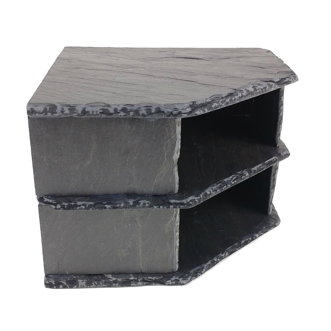Natural SLATE Stone Rock Cave for Pleco Aquarium Fish Tank or Reptile ...