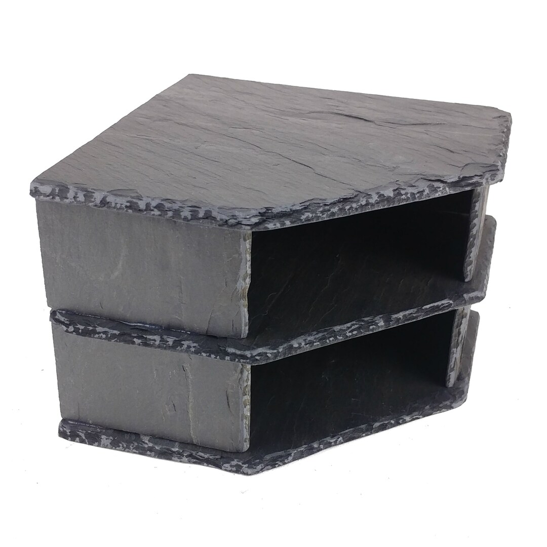 Natural SLATE Stone Rock Cave for Pleco Aquarium Fish Tank or Reptile ...