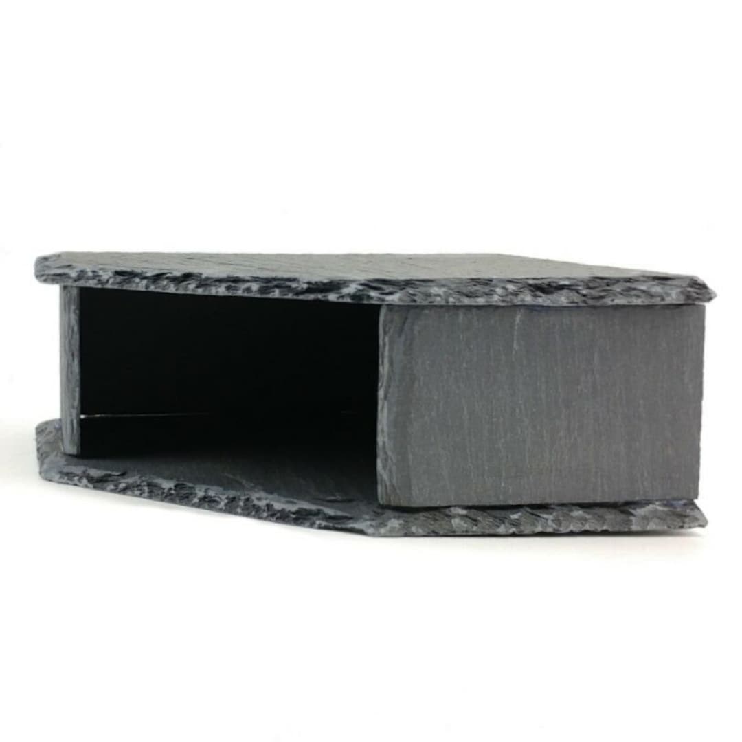Natural SLATE Stone Rock Cave for Pleco Aquarium Fish Tank or Reptile ...