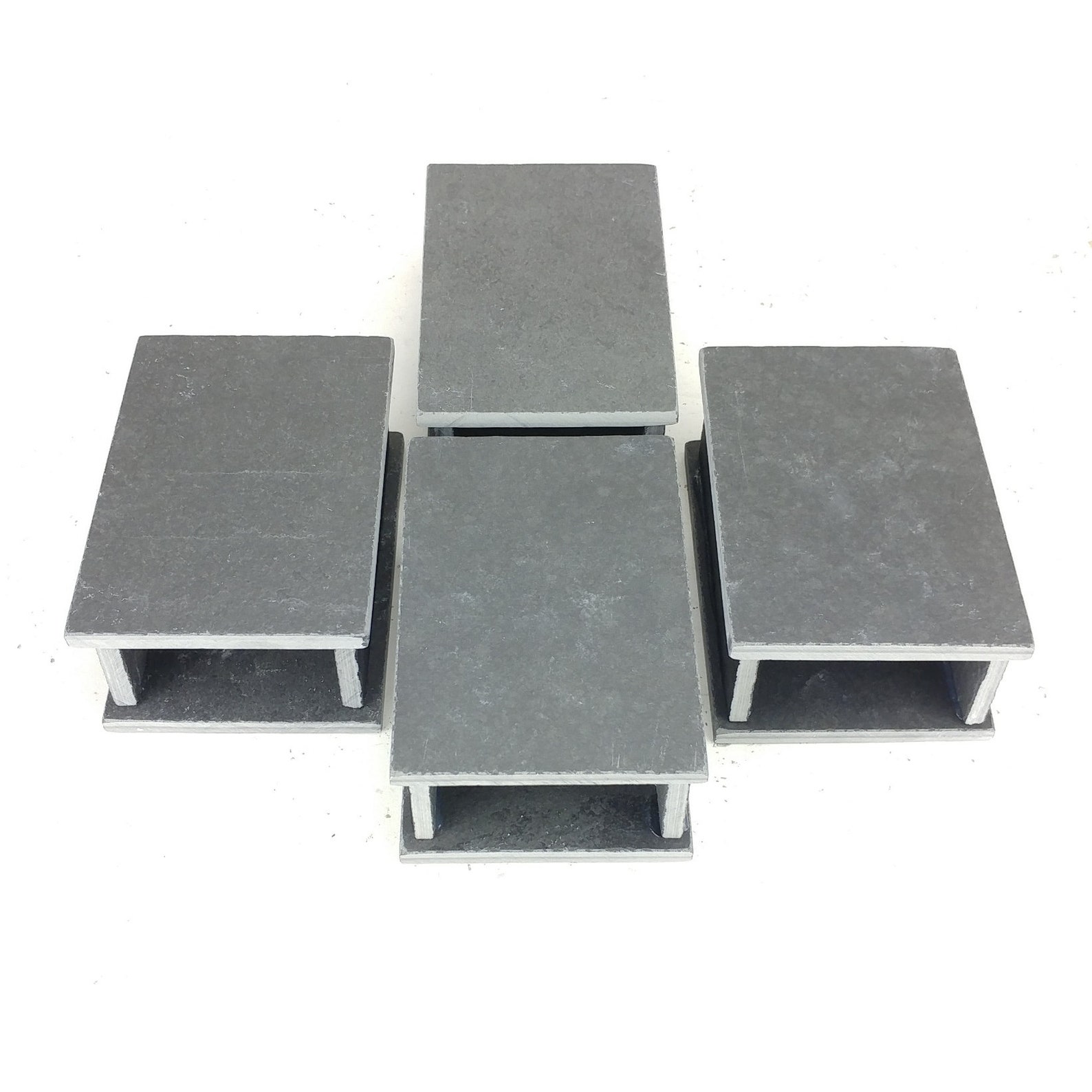 4 Aquarium Slate Tunnel Caves, Natural Stone Rock for Fish Tank or ...