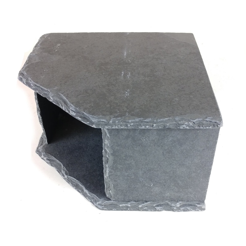 LARGE Corner SLATE Cave for Aquarium Fish Tank or Reptile Vivarium ...