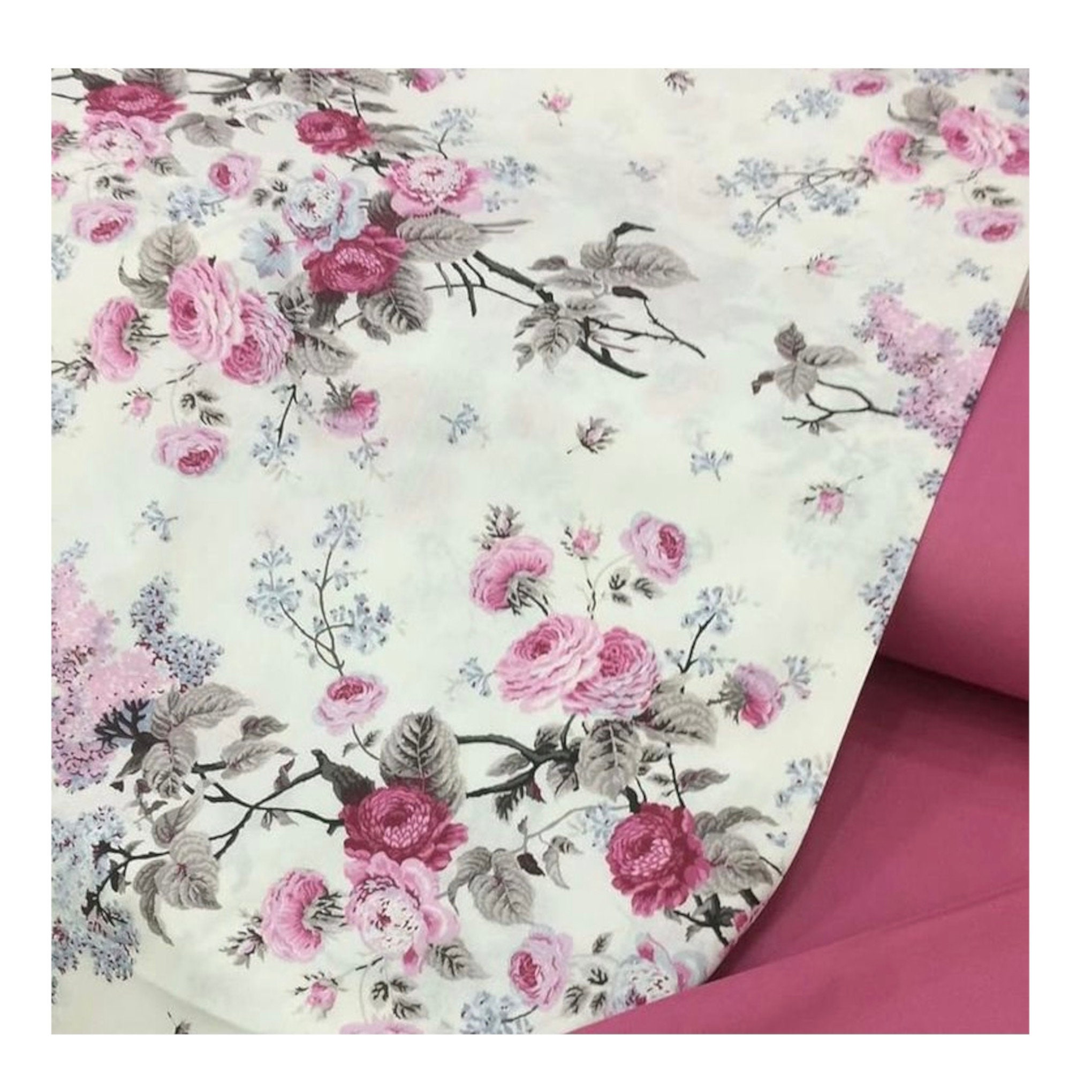 Floral Colorful Cotton Bedding Set Duvet Cover, Flat Sheet, Fitted ...