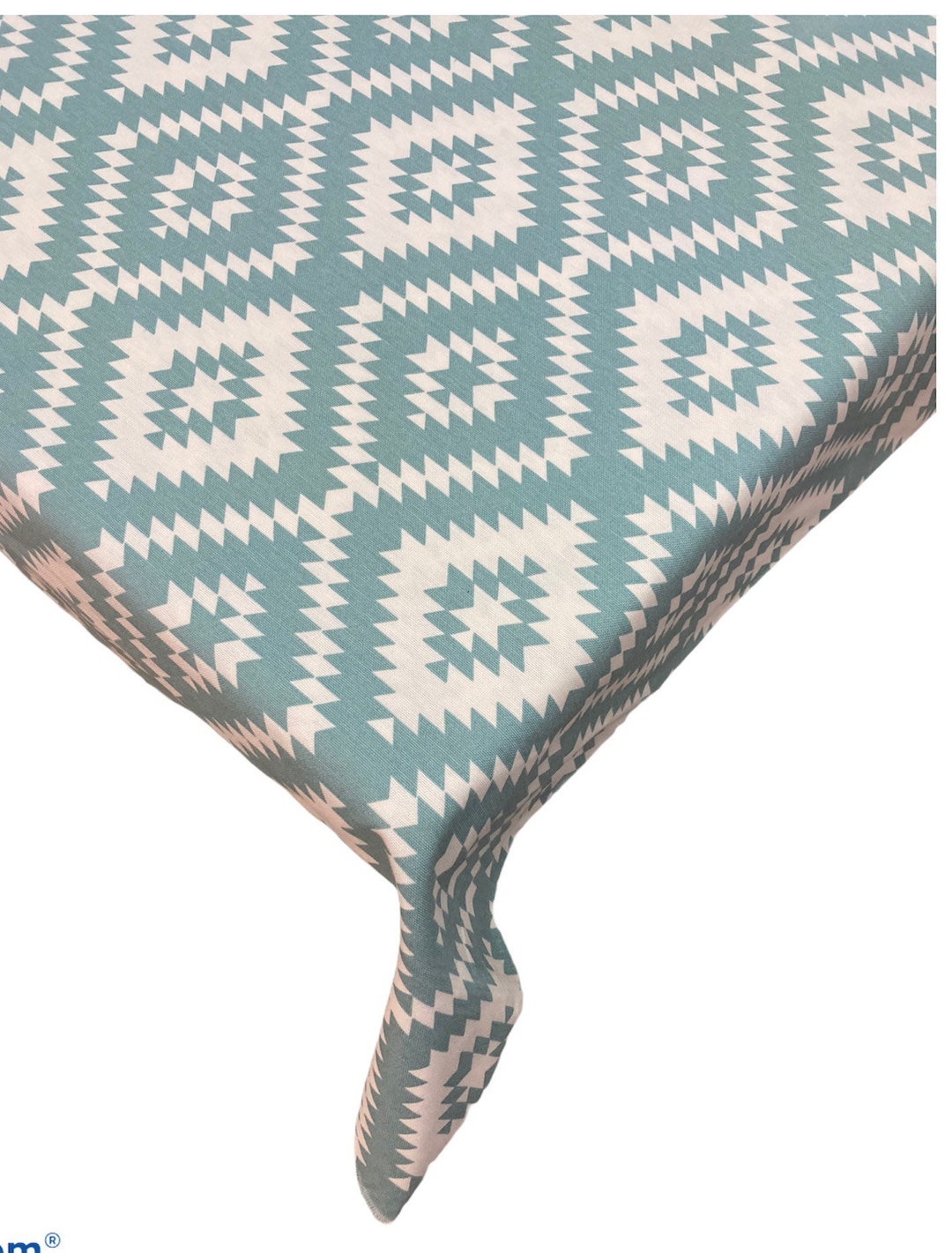 Diamond Patterned Panama Linen Tablecloths Stain and Water Repellent ...