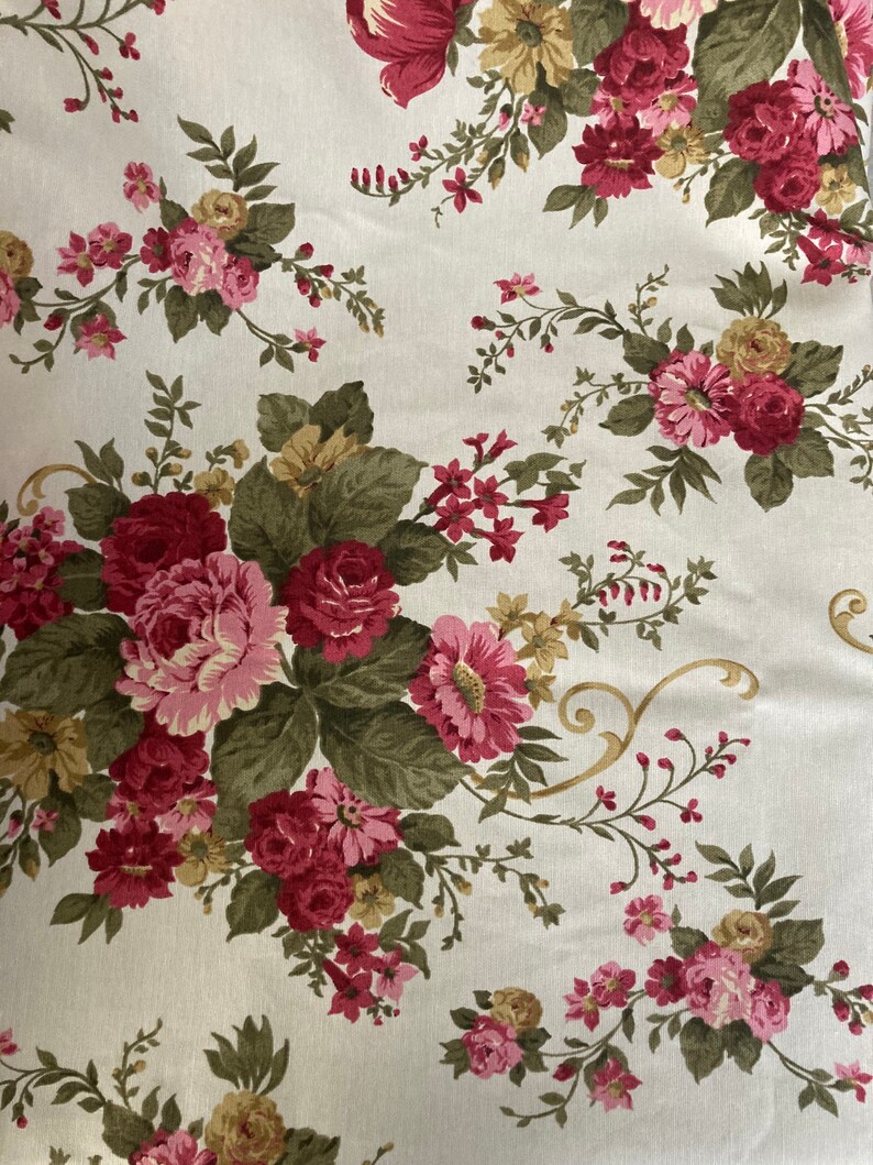 Floral Panama Linen Tablecloths Stain and Water Repellent Round Square ...