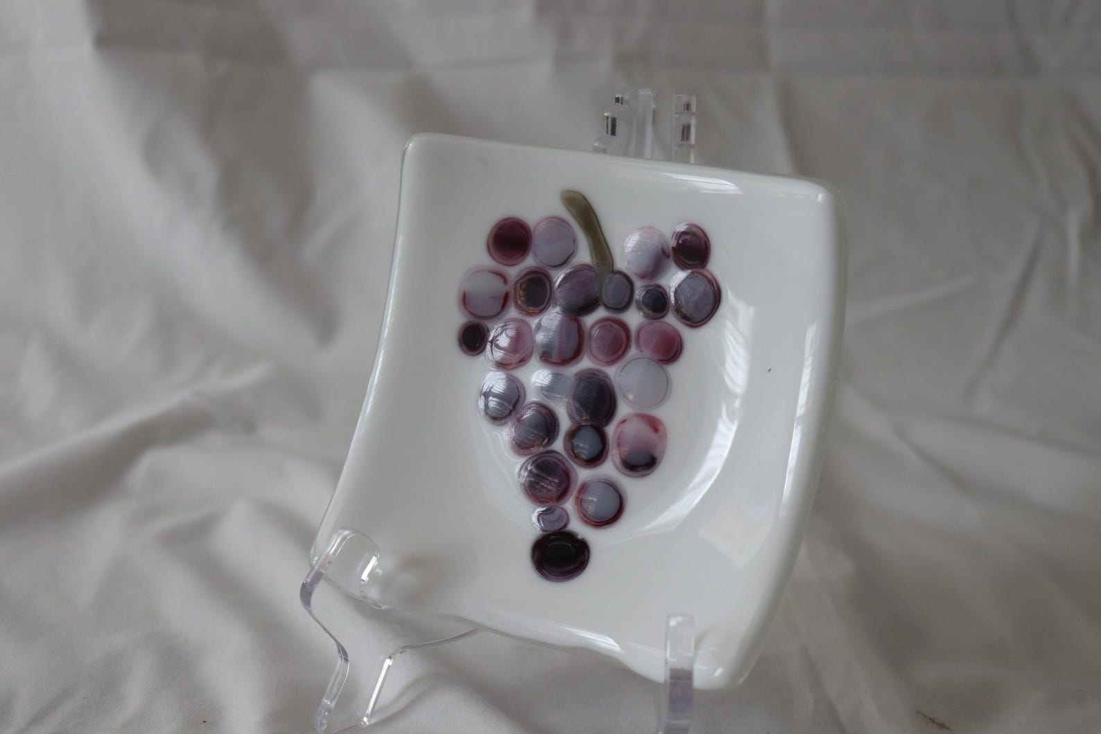 Grape Cluster in Fused Glass - Etsy