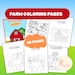 25 Farm Themed Coloring Sheets! - Etsy Canada