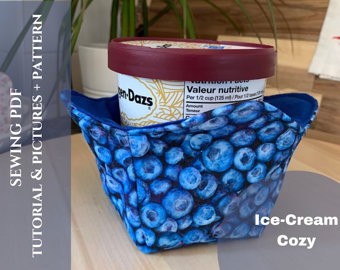 Quilted Ice Cream Cozy Pattern! - Etsy Canada