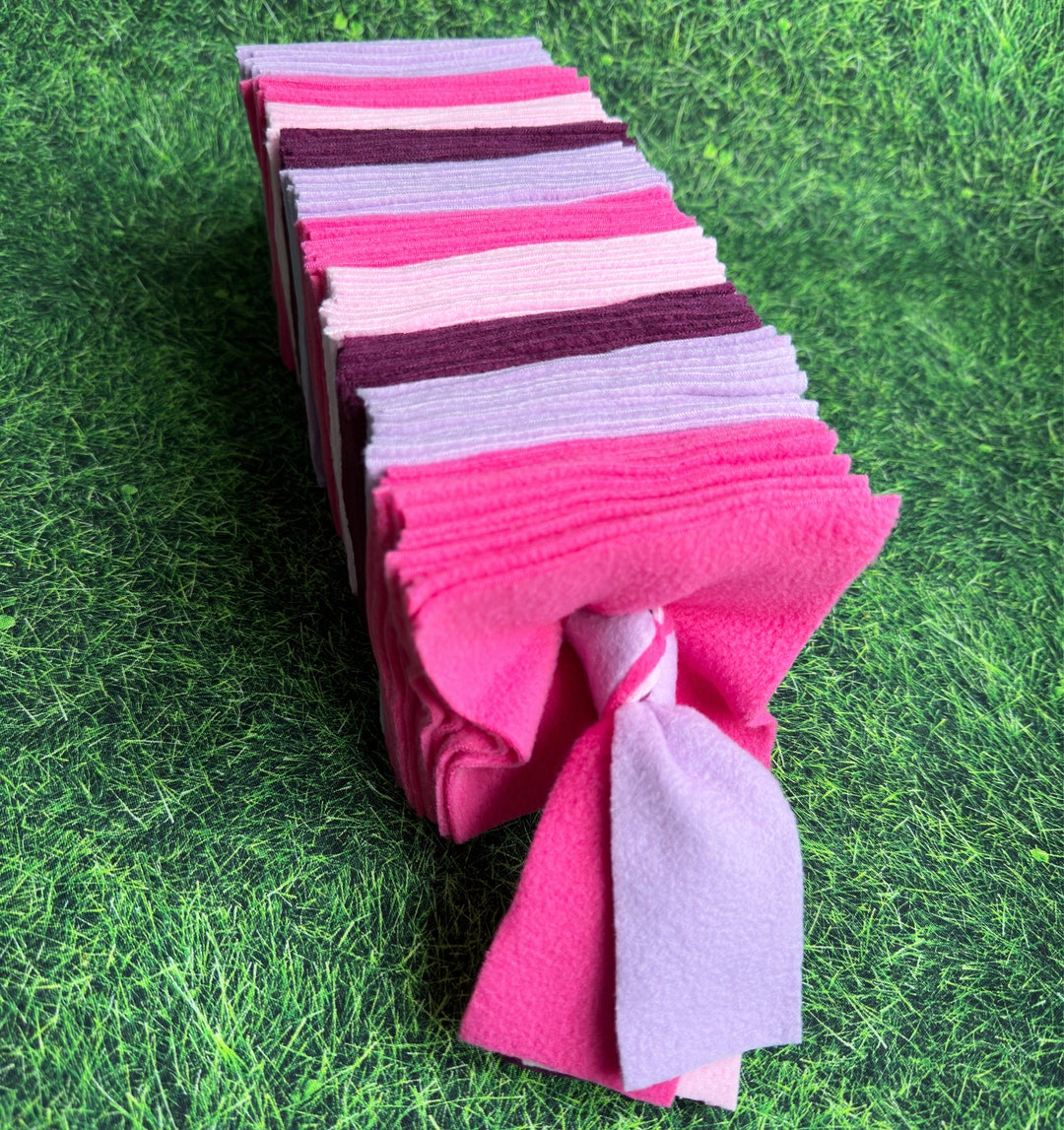 Pink and Purple Fleece Snuffle Roll Dog Toy | Slow Feeder | Canine ...