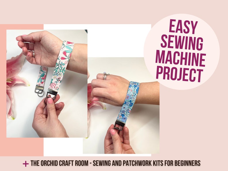 Fabric Wristlet Sewing Pattern: Beginner-friendly Key Fob (PDF Pattern ...