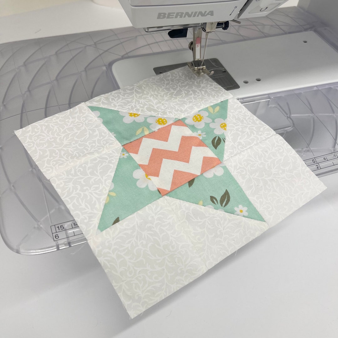 Friendship Star Quilt Block Pattern, Friendship Star Patchwork Block ...