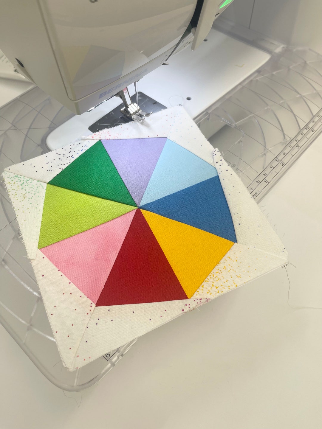 Wheel of Colour FPP Quilt Block Kit Easy Foundation Paper - Etsy