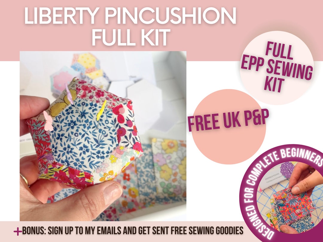 English Paper Piecing Kit / EPP Pattern, Paper Piecing Kit, Beginner ...