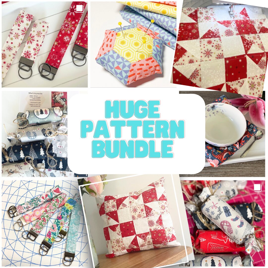Beginner Sewing Bundle of Patterns, Christmas Sewing Pattern Bundle ...