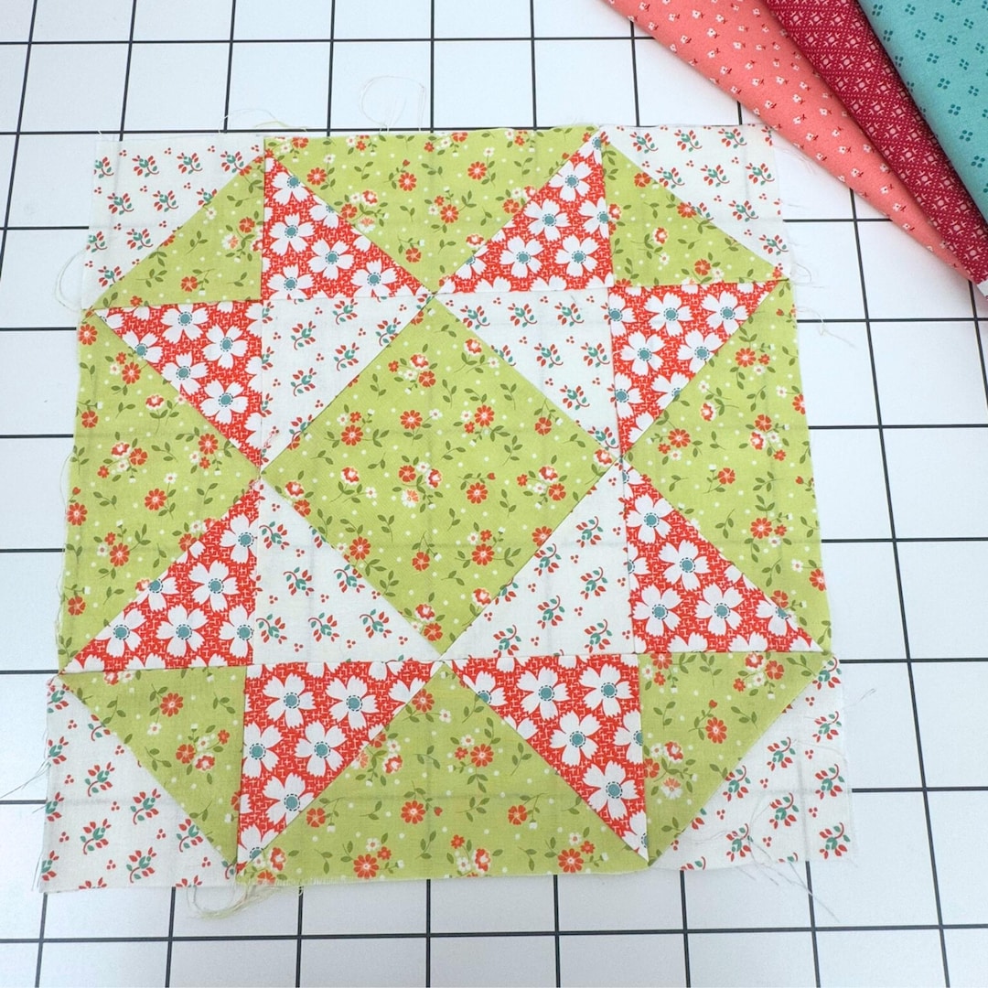 12 Inch Quilt Block Pattern, Quilt Block for Beginner, Large Quilt ...