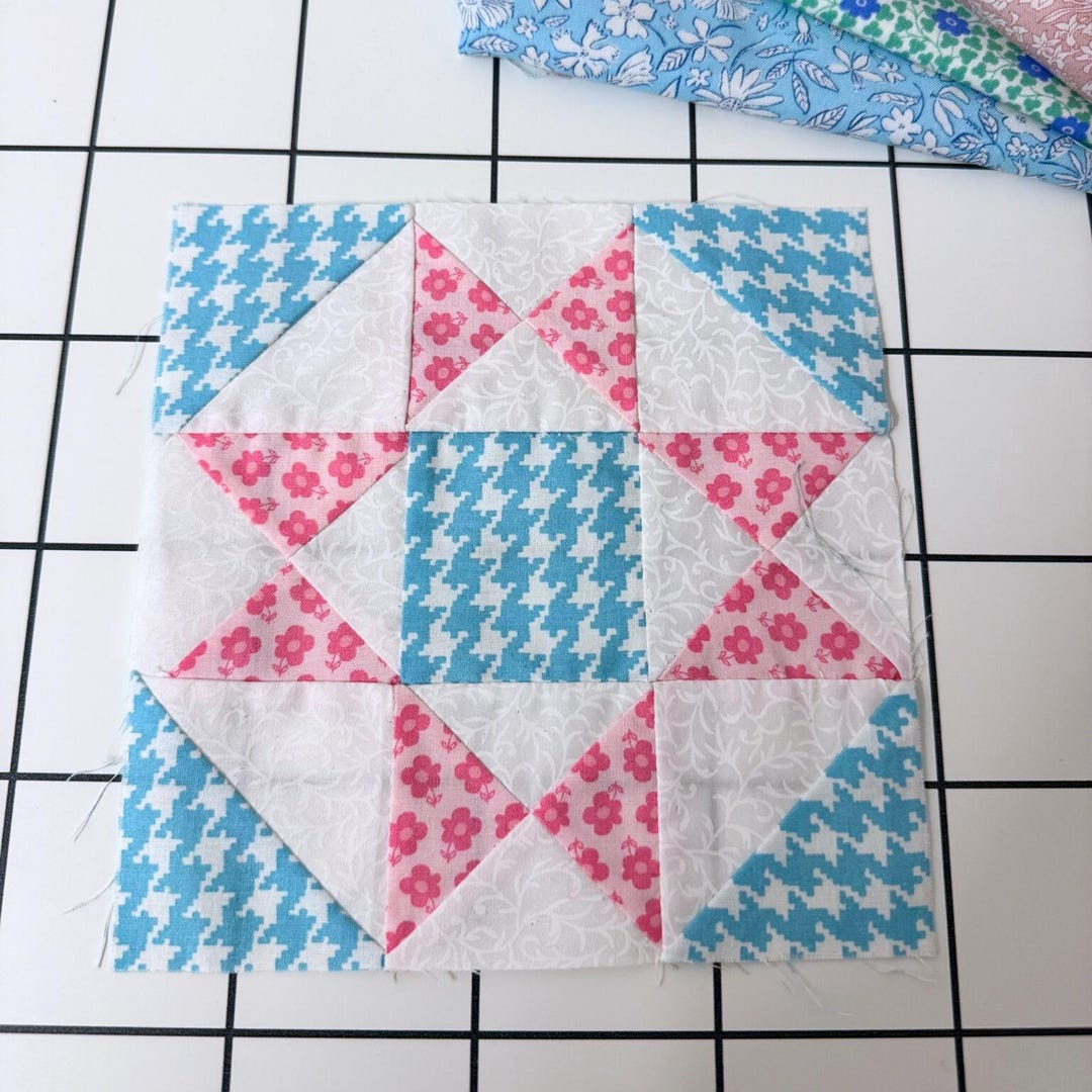 Ohio Star Quilt Block Pattern, Beginner Quilt Pattern, Star Block ...