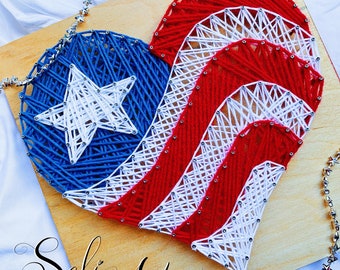 American Flag String Art - Etsy
