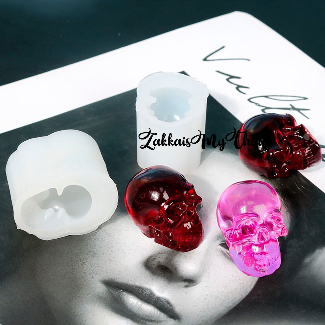 Skull Resin Molds Skull Earring Resin Mold Skull Silicone - Etsy