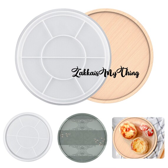 Large Round Plate Mold Resin Clay Rolling Tray Mold Jewelry - Etsy