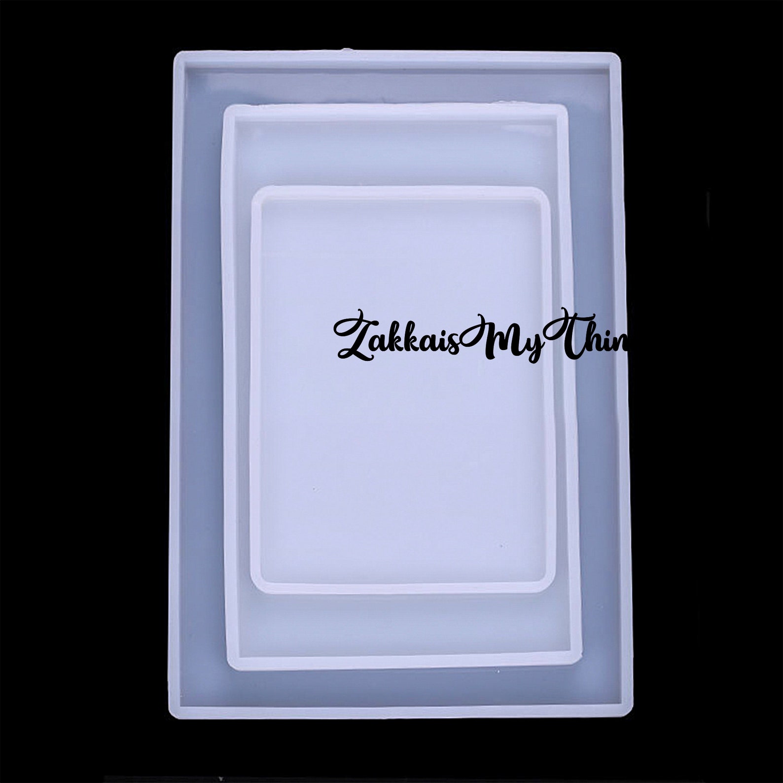 Rolling Tray Mold Resin, Rectangle Resin Mold, Rectangle Silicone Mold ...