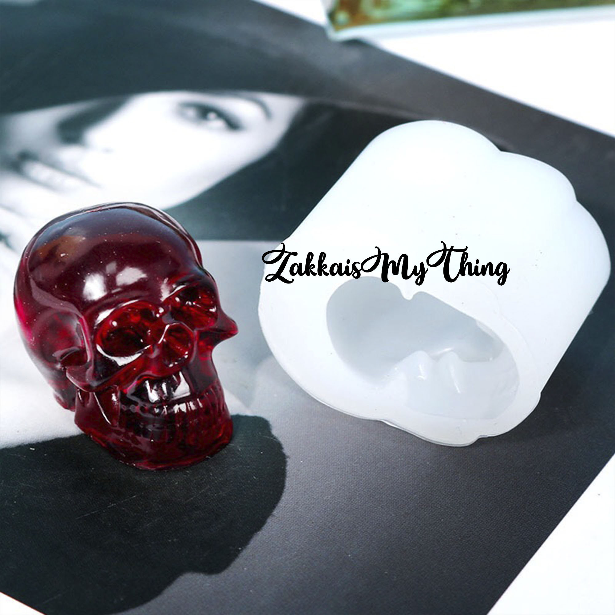 Skull Resin Molds Skull Earring Resin Mold Skull Silicone - Etsy