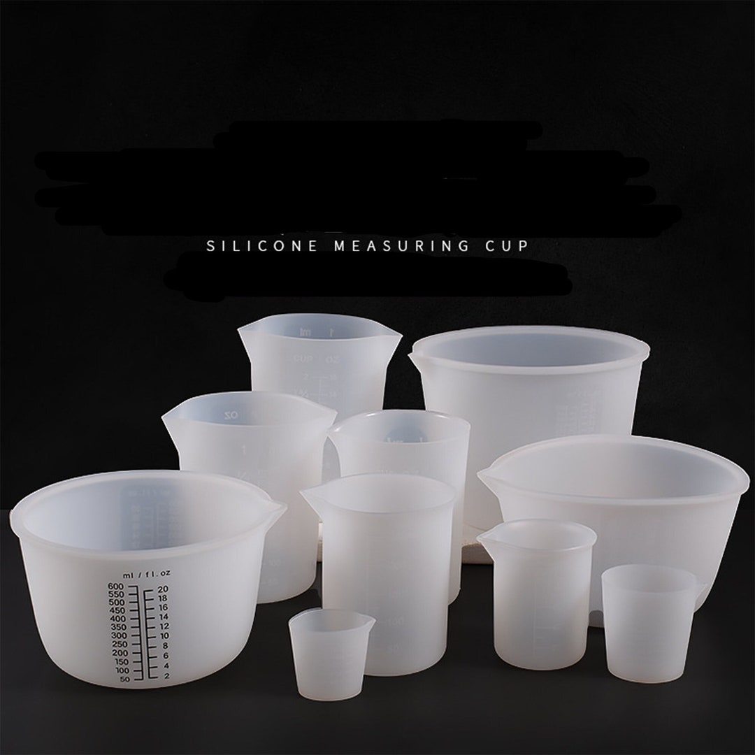 Reusable Silicone Measuring Cup With Scale, Reusable Resin Tools ...