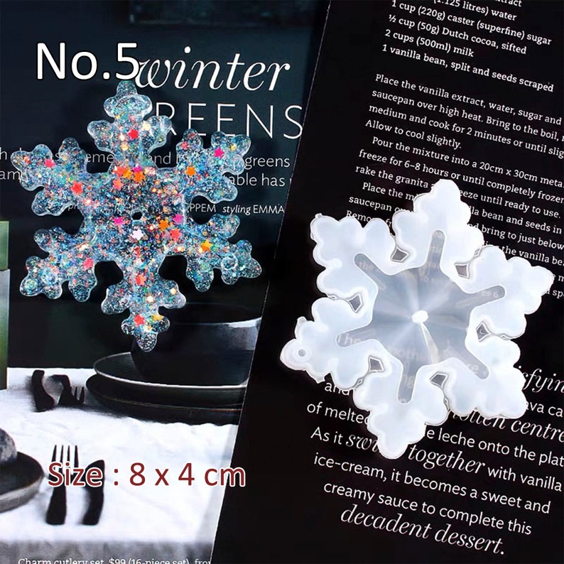 Snowflake Resin Molds Snowflake Silicone Mold Resin - Etsy