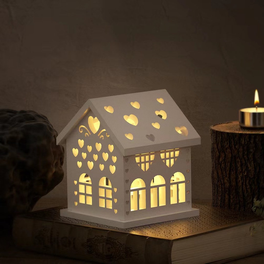 Lovely Heart House Mold for Resin Concrete Cement Gypsum Clay Plaster ...