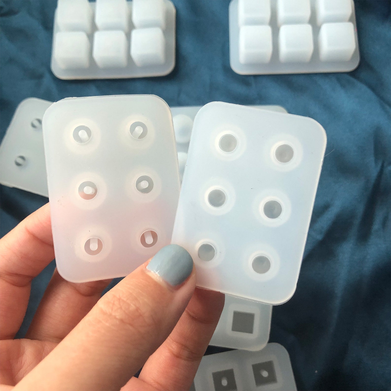 Bead Resin Mold, Bead Silicone Mold for Resin Clay Plaster Soap, Round ...